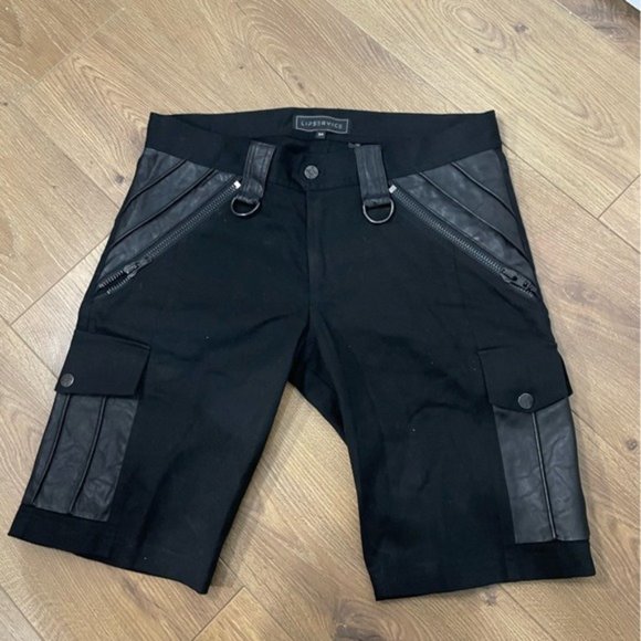 Lip Service | Shorts | Lip Service Y2k Goth Black Bondage Mens Shorts ...